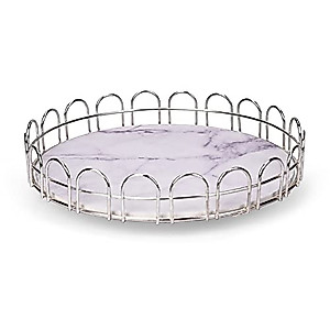 ZHUJERRY Lazy Susan Organizer 10 inch Turntable Organizer for Cabinet, Rotating Spice Rack Kitchen Storage for Pantry, Countertop