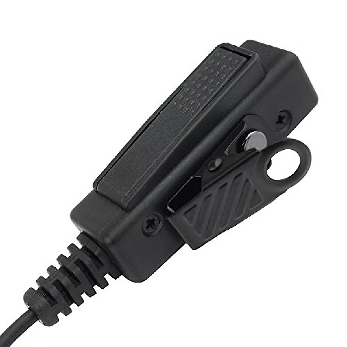 Retevis Acoustic Tube Walkie Talkie Earpiece with Mic, Compatible with Motorola CP100 CP100D CP185 CP200 CP200D GP300 GP2000 Mag ONE BRP40 A8 Walkie-Talkie, 2 Way Radio Headset with Big PTT(5 Pack)