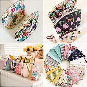 COTTONVILL Collection Bloom 20COUNT Cotton Print Quilting Fabric (Precuts, Quarter 24pc)