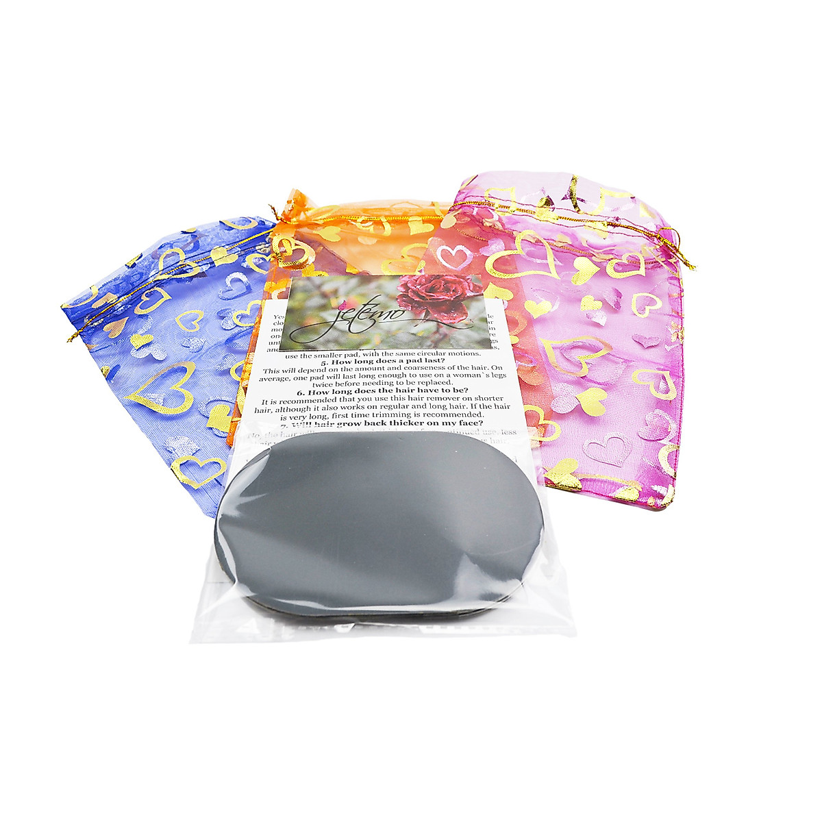 Jetemo Refill Pads for Smooth Away or Smooth Legs - 10 ONLY LARGE PADS