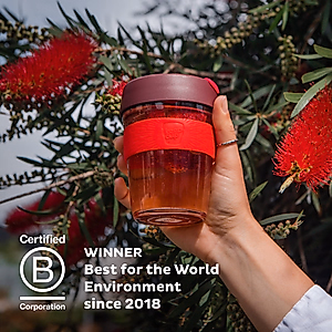 KeepCup Brew, Reusable Glass Cup, Medium 12oz/340mls, Deep