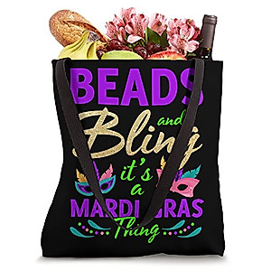 Beads And Bling Its A Mardi Gras Thing Carnival Tote Bag