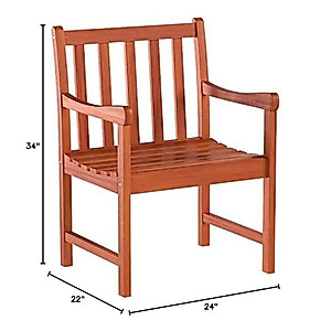 VIFAH V415 Outdoor Wood Arm Chair