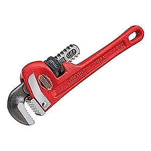 RIDGID 31020 Model 14 Heavy-Duty Straight Pipe Wrench, 14-inch Plumbing Wrench, Red