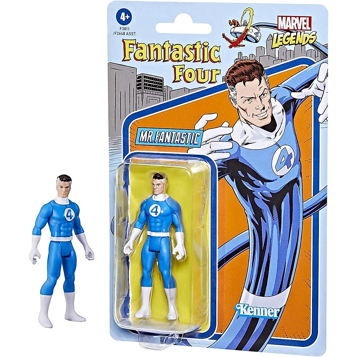 Marvel Legends Series 3.75-inch Retro 375 Collection Mr. Fantastic Action Figure Toy