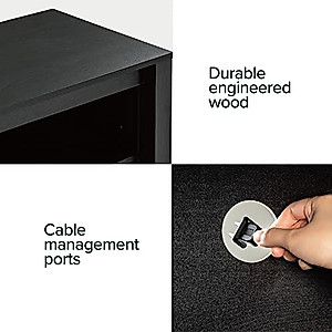 Zinus Camden TV Stand for TVs up to 65” / Contemporary Entertainment Center with Open Shelving/TV Stand with Storage/Living Room or Bedroom Furniture, Espresso