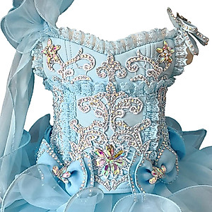 Jennifer G011 Infant Toddler Baby Newborn Little Girl's Pageant Party Birthday Dress Blue (as1, Age, 12_Months, 18_Months)