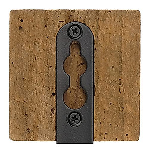 EXCELLO GLOBAL PRODUCTS 4 Coat Hooks: Love Farmhouse Solid Wood with Painted Letters and Steel Hooks. Ready to Mount on Wall.