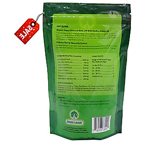 Green Leash~Hemp Oil and Seed Meal Calming Dog Treat, Anxiety Relief Aid with Wild Alaskan Salmon Oil.