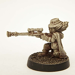 Stonehaven Miniatures Gnome Long Gunner Male Figure (for 28mm Scale Table Top War Games) - Made in USA