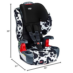 Britax Grow with You ClickTight Harness to Booster Car Seat, Cowmooflage 2.0 SafeWash