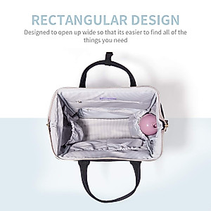 SUNVENO Diaper Bag Backpack Large Capacity Baby Bags Multifunction Travel Backpack for Mom and Dad, Black