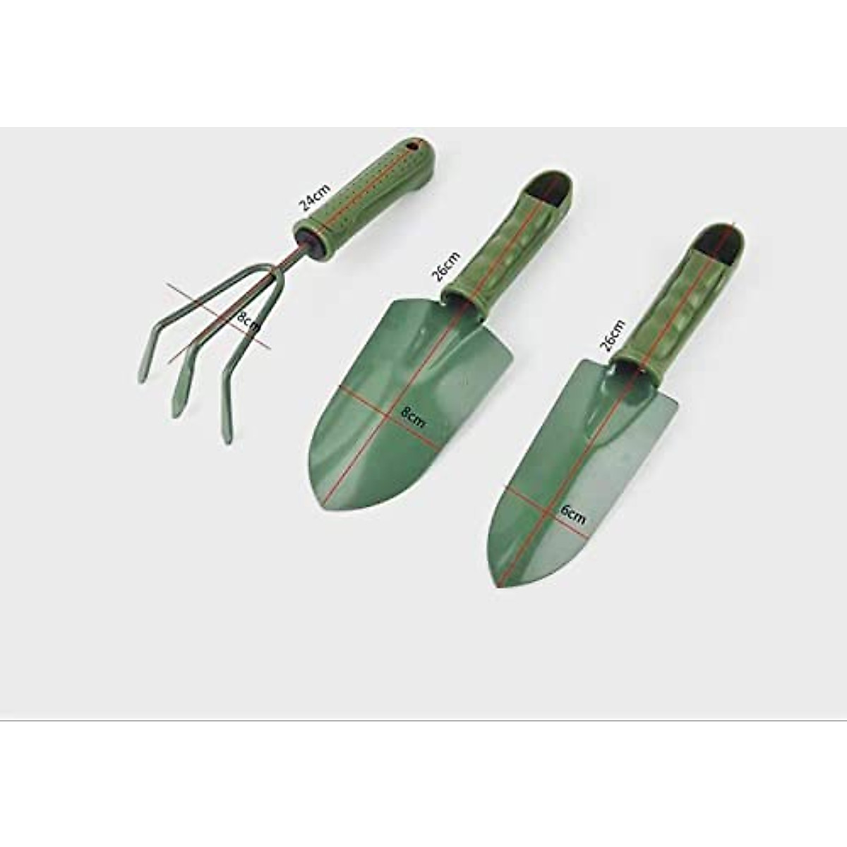 Ansellf Gardening Plant Shovel Pot 3 Pieces Small Gardening Tools Seed Handheld Shovel Rake Spade