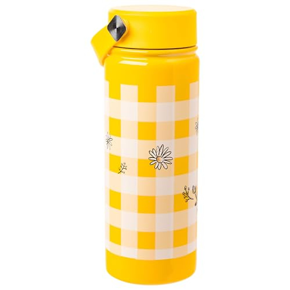 Silver Buffalo Disney Winnie the Pooh Stainless Steel Water Bottle with Swivel Handle Featuring Winnie the Pooh, 20 Ounces