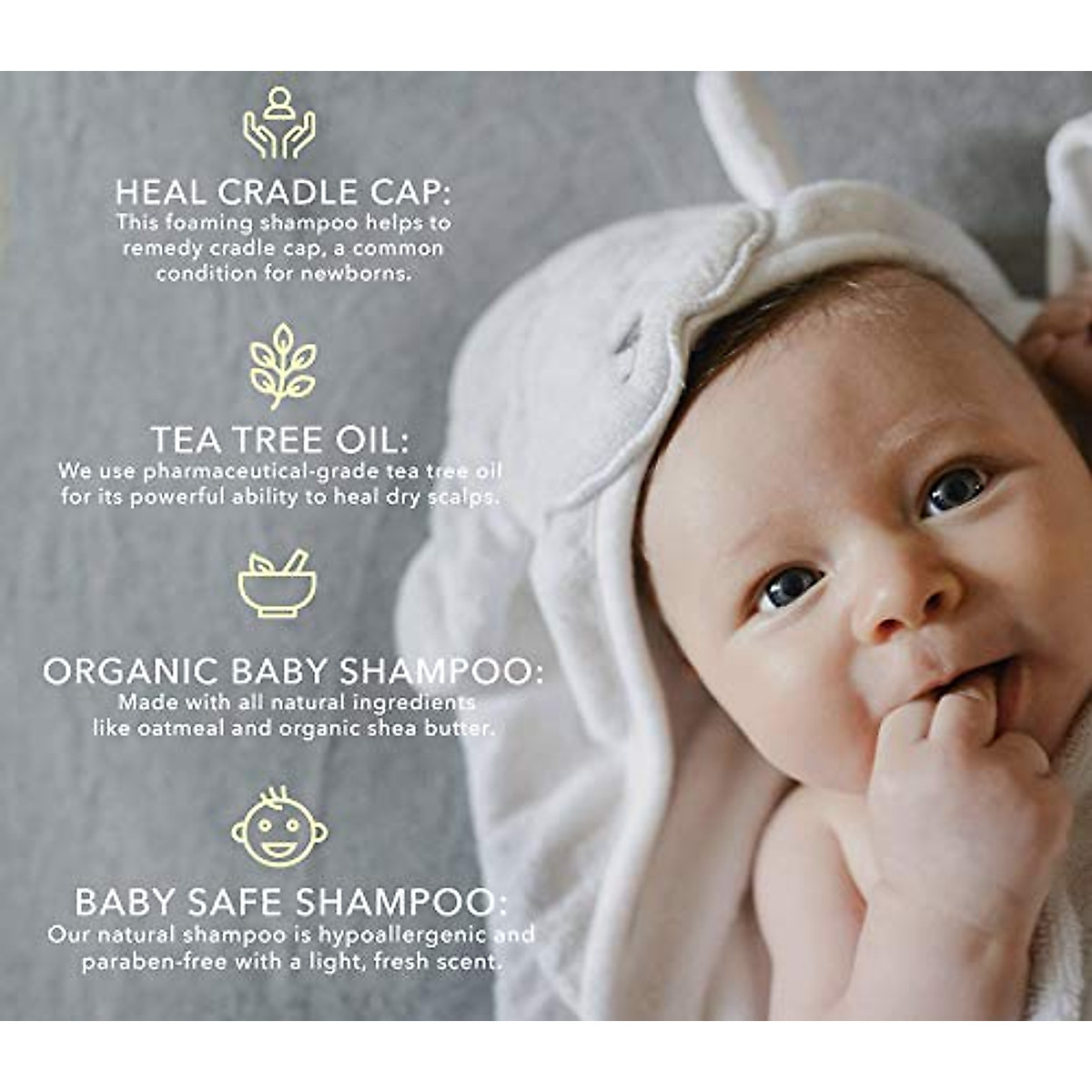 BELLA B Bee Gone Cradle Cap Baby Shampoo 8 oz - Natural Shampoo - Dry Scalp Shampoo - Cradle Cap Shampoo For Babies - Cradle Cap Treatment For Babies - Organic Baby Shampoo- Natural Baby Shampoo
