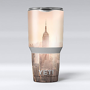 Design Skinz Sunny Blur Empire State - Skin Decal Vinyl Wrap Kit Compatible with The Yeti Rambler Cooler Tumbler Cups