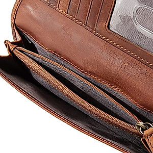 Melissa Continental Snap Wallet, Cognac,One Size