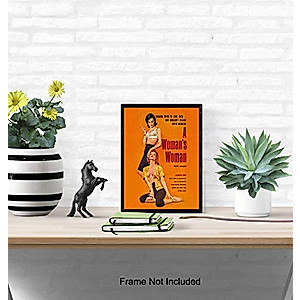 Vintage Lesbian Romance Fiction Book Wall Art - LGBTQ Accessories Poster Print - Lesbian Gifts for Girlfriend, Women, Queer, Gay, Bi - Home Decor, Room Decoration for Living Room, Bedroom, Office