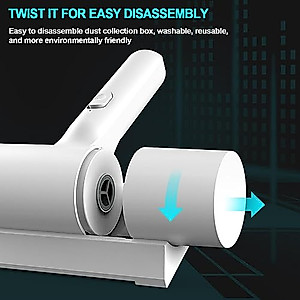 Vacuum Cleaner - Bed Vacuum Cleaner, Strong Power Suction Handheld Vacuums for Dust & Pet Hair, Pillows, Sheets, Sofa, Plush Toys & Fabric Surfaces