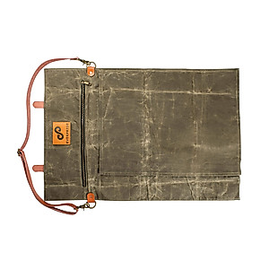 EVERPRIDE Canvas Knife Roll Bag Stores 10 Knives up to 19" PLUS Zipper for Kitchen Tools – Durable Knife Carrying Case for Professional Chefs and Culinary Students – Knives Not Included