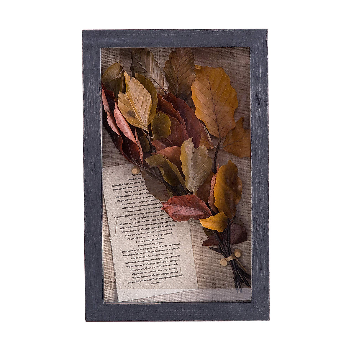 Freezing point Shadow Box Frame 8x12.5 Shadow Box Display Case Cabinet Picture with Linen Back Memorabilia Awards Medals Pin Bouquet Wedding Flower Baby Memory Box for Keepsake Black Large