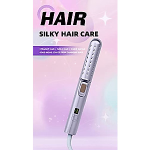 AIKO PRO 2-in-1 360° Hair Styler Flat Iron, Hair Straightener and Curling Iron for All Styles, Floating Plates Design, Cool Airflow for Better Styling, Gift for Girls and Women, Dual Voltage