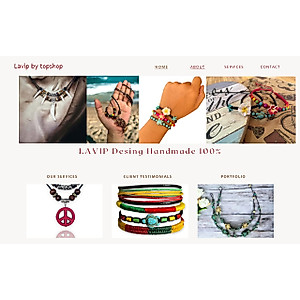 LAVIP Leather Peace Symbol Necklace - Peace Sign Pendant Rasta Hippie Hemp Hawaiian