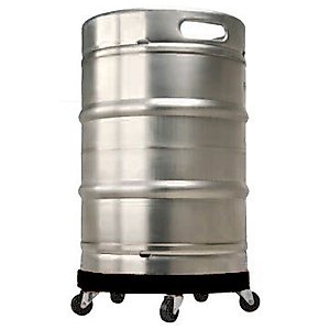 Half-Barrel Keg Dolly - Inexpensive and Easy Way to Move Half-Barrel Kegs and Large Heavy Pots - Transport Kegs from Walk-in to Keg Fridge at Bar - Makes it Easy to Roll Kegs to Mop Cooler Floor