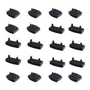 XIAONAN 20Pcs 53mm x 9mm Plastic Bed Slat Cover Replacement Holders End Caps+Centre Caps for Holding Securing Wooden Slats Bed Base,10pcs End Caps + 10pcs Centre Caps