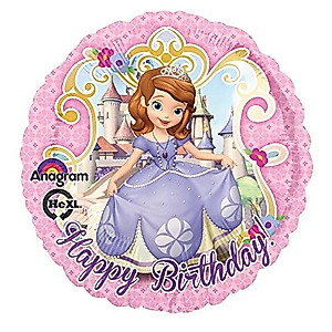 Anagram 1 X Disney's Sofia The First Fifth 5TH Happy Birthday Party Balloons Decorations Supplies