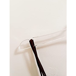 10 Pack Acrylic Clothes Hangers with Gold Hook