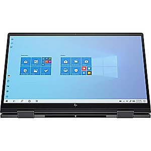 HP Envy x360 15-ee1083cl 15.6" Touchscreen Convertible 2 in 1 Notebook, AMD Ryzen 7 5700U, 12GB DDR4 SDRAM, 512GB SSD, AMD Radeon Graphics, Windows 10 Home, Nightfall Black Aluminum (369S8UA#ABA)