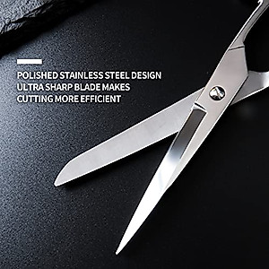 Fabric Scissors, Professional Heavy Duty Craft Tailor Scissors for Fabric Cutting, All Metal Stainless Steel Shears for Sewing Products School Supplies, 7 Inch