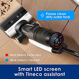 Tineco Floor ONE S7 PRO Cordless Wet Dry Vacuum Cleaner, Smart Floor Cleaner Mop for Hard Floors, Long Run Time, Dual-Sided Edge Cleaning, Self-Cleaning, Centrifugal Drying Process