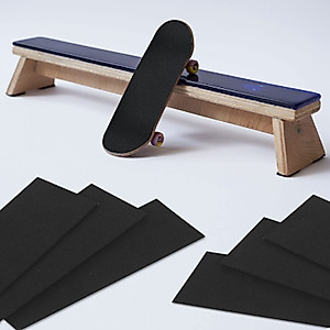 30 Pcs Fingerboard Foam Grip Tape Adhesive Foam Fingerboard Stickers Uncut Foam Tape for Fingerboard Finger Toy Skateboard, 36 x 110 mm