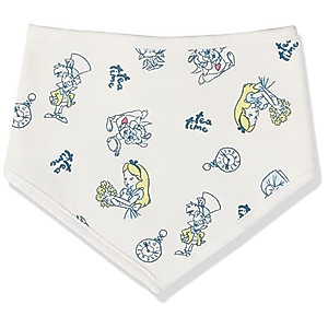 Amazon Essentials Disney | Marvel | Star Wars | Princess Baby Girls' Baby Bibs, Pack of 6, 6-pack Alice Tea Party, One Size