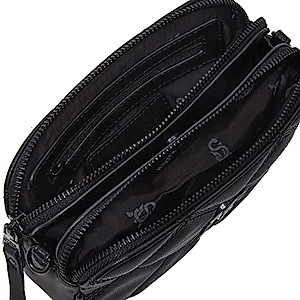 Steve Madden Daisy Quilted Crossbody, Black