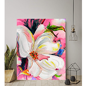 Wall Art Modern Flower Still Life Plant Magnolia Print Glam Modern Art Poster Print Designer Brand