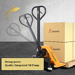 Aequanta Manual Scissor Pallet Jack Truck High Lift Hand Truck 45" Lx21 W Fork Size 2200LBS Capacity Suitable for Open Bottom Pallet