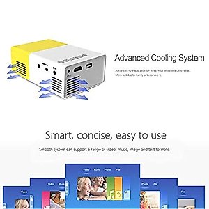 Portable Mini projectors LED Micro Projector 1080P Home Party Meeting Theater Projector（Newest Upgraded Version ）