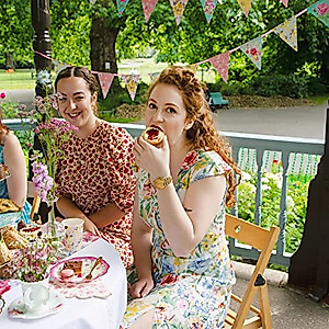 Talking Tables Truly Scrumptious Pack of 20 Floral Scalloped Napkins | Vintage Afternoon Tea Party Tableware For Decoupage, Birthday, Baby Shower, Bridal Shower, Mother's Day, multi, "12"""