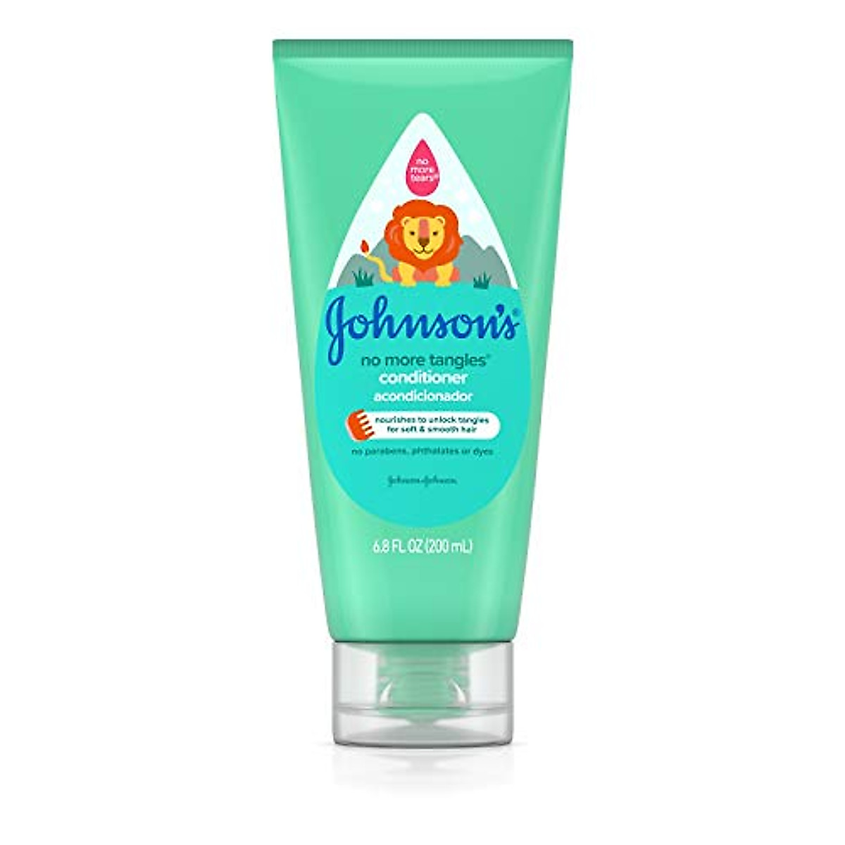 Johnson's No More Tangles Detangling Toddler & Kids Conditioner, Gentle No More Tears Formula, Hypoallergenic and Free of Parabens, Phthalates, Sulfates and Dyes, 6.8 fl. Oz (Pack of 3)