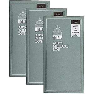 Dome Auto Mileage Log, Undated, 32 Forms [Set of 3]