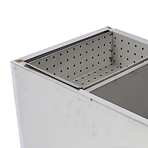 ZAWELIYO Top Inlet Grease Trap, 500x300x295 mm Stainless Steel Oil Water Separator, Large Capacity, Commercial Grease Interceptor for Kitchen, Restaurant, Hotpot
