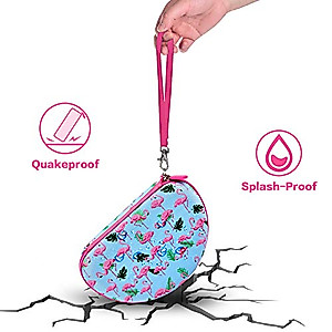 Headphone Case for Riwbox CT-7 Pink/for Jack CT-7S Cat Green 3.5mm/ for iClever IC-HS01/ for Mpow BH297B Wired/for Picun Bluetooth Wireless Over-Ear Headphones Headset for Kids-Box Only