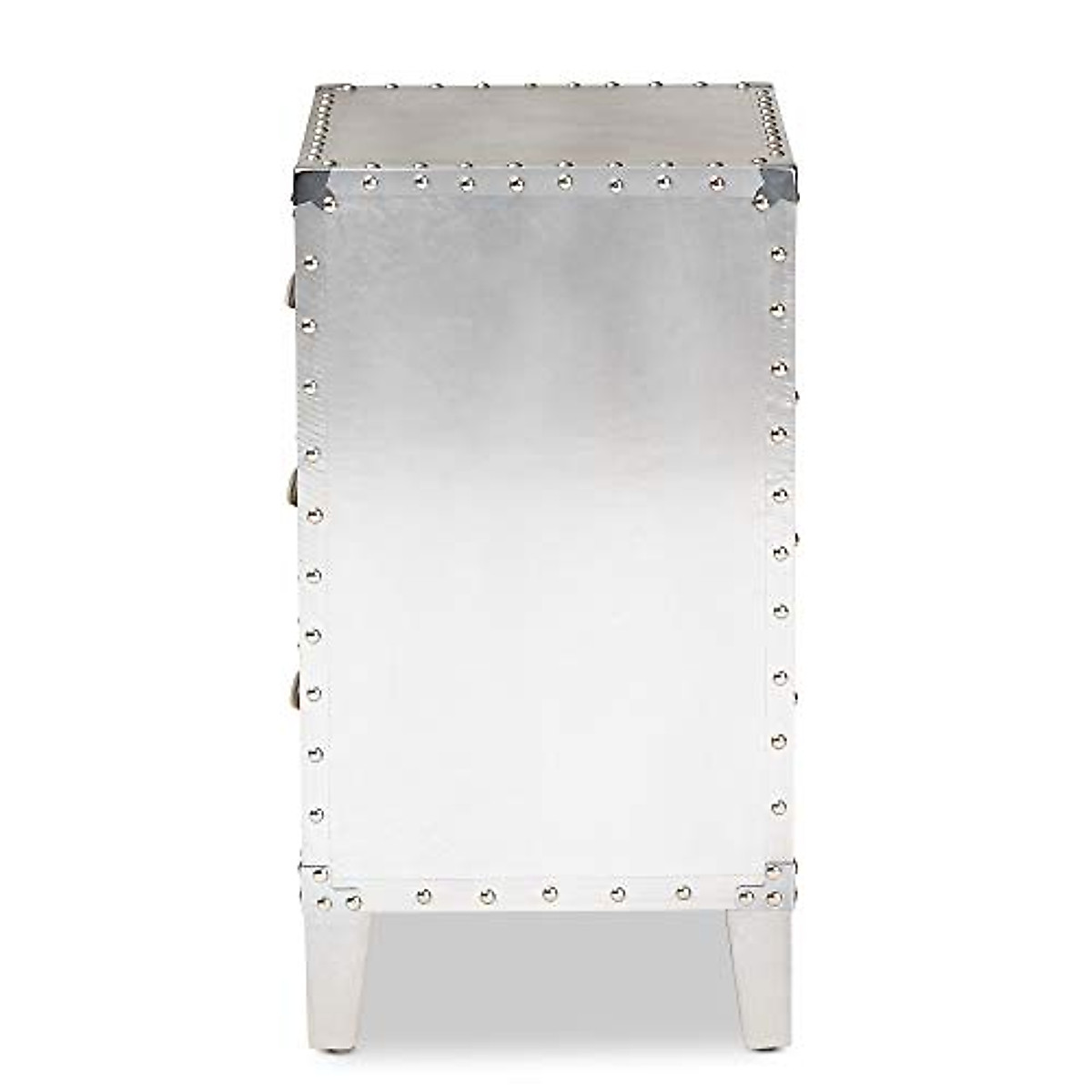 Baxton Studio Nightstands, Silver