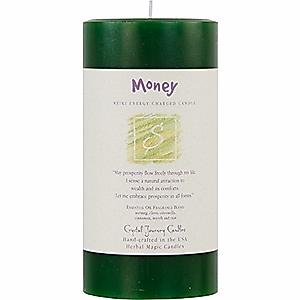 CRYSTAL JOURNEY Crystal J Candle Money Pillar, 1 EA