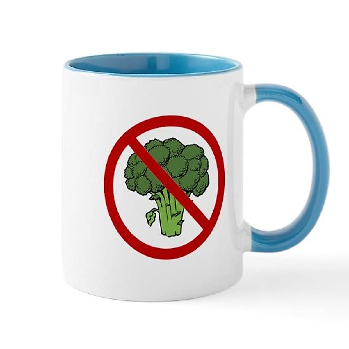 CafePress No Broccoli Mug Ceramic Coffee Mug, Tea Cup 11 oz