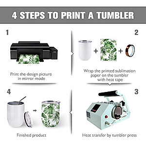 BetterSub 12oz Sublimation Straight Wine Tumblers Blanks Double Wall Insulated Stainless Steel Tumblers Bulk Sublimation Tumbler Cup with Lid, Metal Straw, Brush, Display Box, 24 Pack