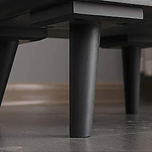 ZHAOLEI All Solid Wood Bedside Table Bedroom Nordic Home Wood Simple Bedside Storage Cabinet Gray